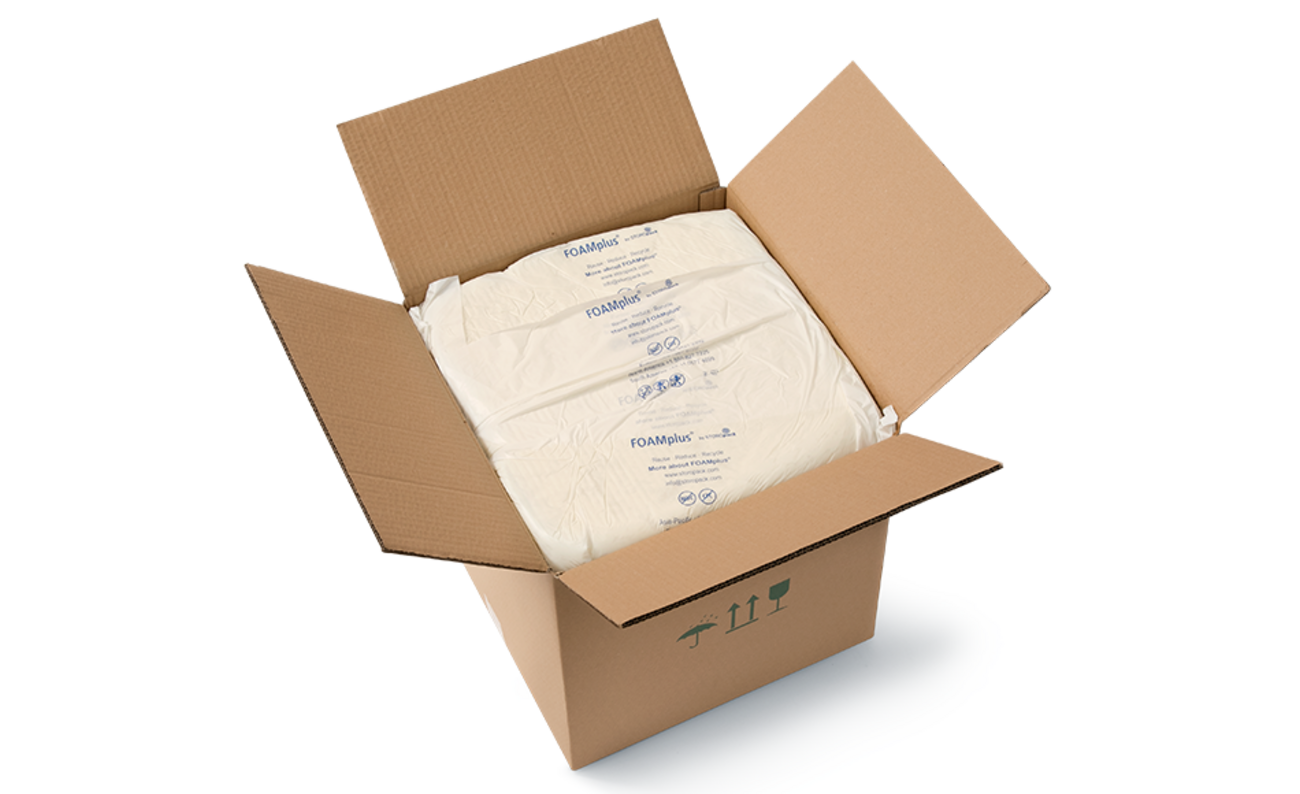 Foam Packaging Formed Inside the Shipping Box | Storopack